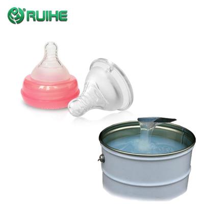 China Transparent 50 Shore A LSR Liquid Silicone Rubber for Baby Pacifiers with Small Deformation Value for sale