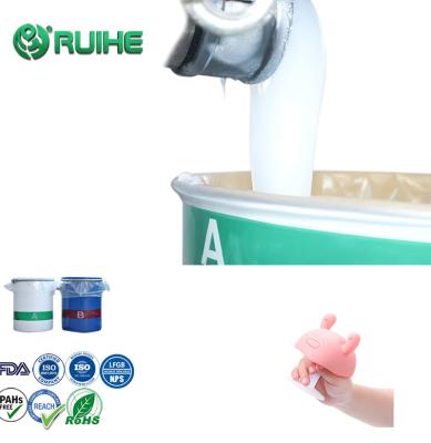China Non Post Cured Food Grade Liquid Silicone Rubber  Transparent for Baby teether for sale