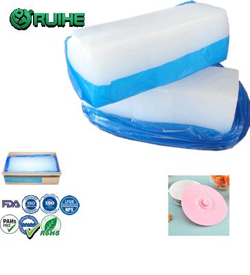 China Food Grade Solid Silicone Rubber for Silicone Stretch Lids for sale