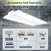 China 300W LED Linear Highbay Light CCT Power Selectable 45000lm UL DLC Premium Anti-Corrosion WF1 for Warehouse Gym Factory for sale