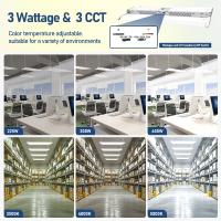 China 300W LED Linear Highbay Light CCT Power Selectable 45000lm UL DLC Premium Anti-Corrosion WF1 for Warehouse Gym Factory for sale