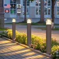 China Modern Custom Landscape Bollard Light Waterproof Ip65 24W 3CCT Adjustable Outdoor Bollard Garden Light For Garden for sale