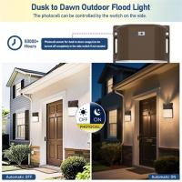 China USA Stock Mini LED Wall Pack Light 18W 25W 30W ETL DLC Outdoor Security Lighting for sale