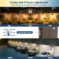 China USA Stock Mini LED Wall Pack Light 18W 25W 30W ETL DLC Outdoor Security Lighting for sale