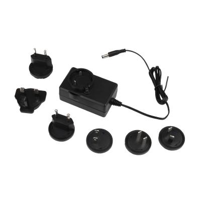 China Interchangeable Plug Power Adapter 12 Volt 3 Amp  With Various DC Plug Converter for sale