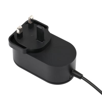 China UKCA Certified British Plug Ac Dc Power Supply Wall Adapter 30V 800mA for sale