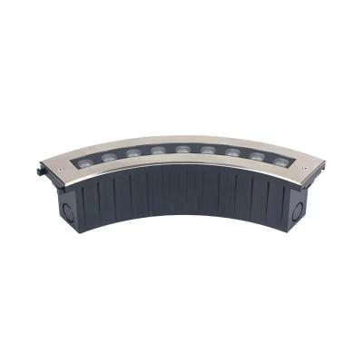 China Circular LED Underground Lights 18W 27W 9x2W 3W Single / RGB / RGBW Color for sale
