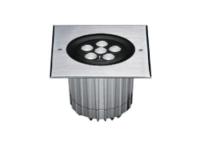 China FC2BFR0657 FC2BFS0657 6 * 2W Asymmetrical LED Inground Light with 173 * 173mm SUS316 Stainless Steel Square Front Cover for sale