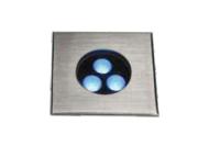 China FB2XBS0357 FB2XBS0318 (RGB) 3 * 2W High Voltage 110 - 240VAC LED Inground Floor Light  CE / ROHS / ETL for sale