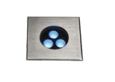 China FB2XBS0357 FB2XBS0318 (RGB) 3 * 2W High Voltage 110 - 240VAC LED Inground Floor Light  CE / ROHS / ETL for sale