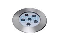 China 6 * 2W LED Underground Floor Light with Remote LED Driver , High Power LED In Ground Spotlights for sale