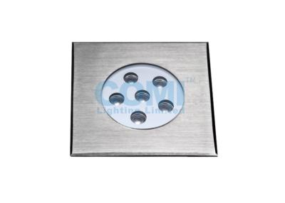 China 6 * 2W Symmetrical Square LED Inground Light with IP67 External Remote LED Driver for sale
