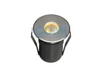 China Mini Type 1 * 5W COB LED Inground Light Round Front Ring Install by Mounting Sleeve for sale