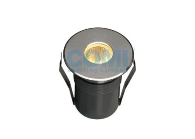 China Mini Type 1 * 5W COB LED Inground Light Round Front Ring Install by Mounting Sleeve for sale
