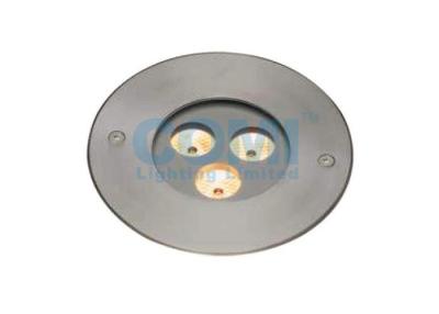 China 3 * 1 W LED Inground Light High humidity , Acid , Alkali Site Dedicated Outdoor Rated IP67 for sale