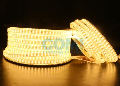 China 2835 Dual Row LED mount 168 LED / M High Voltage LED Strip Light 1000LM / Meter for sale
