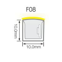 China IP68 10mm Flex Neon Light Connector for Pool SMD2835 Led Source Emitting Color 2200K-6500K for sale