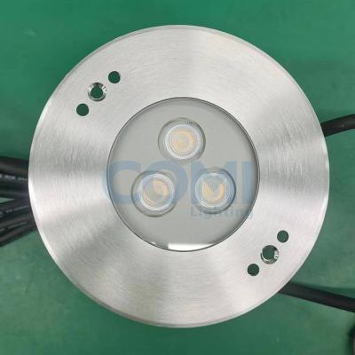 China 316L Stainless Steel Recessed Pool Light 12VDC Or 24VDC Input | 6W (Single Color) 9W(RGB) Or 12W (RGBW) | IP68 LED Submersible for sale
