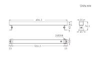 China Surface Mounted 316 Stainless Steel IP68 LED Underwater Linear light 12W 18W 24W 36W 500MM 1000MM in single or RGB Color for Pool or Pond Lighting for sale