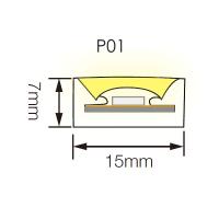 China 7mm Height Neon LED Strip Lights 24VDC RGB RGBW Color DMX SPI 1400LM/M for sale