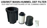 China CE Certified Plastic Fuel Filter Kit OE U58/9 4388378 2122909PE for Heavy Duty Truck 1-100 Micron for sale