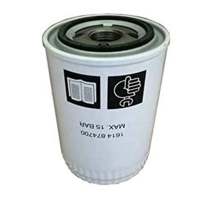 China 1614874700 Lube Oil Filter Element 93x93x136mm for Screw Air Compressor Spare Parts for sale