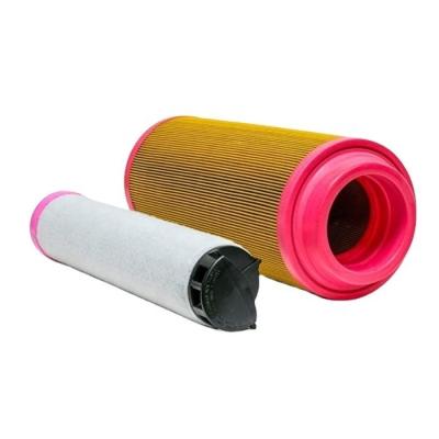 China Excavator Air Filter 32-915801 32-915802 75.8mm OD 339.5mm Length Safety Round for sale