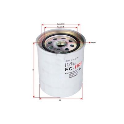 China FC1101 Fuel Filter Spin-On 100x80mm 3/4-16 UNF for Truck Engine Construction Machinery for sale