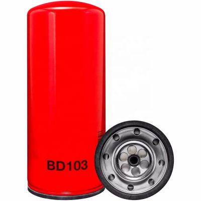China Full Flow Spin-on Lube Oil Filter BD103 118x118x296mm for Excavator Diesel Engines for sale