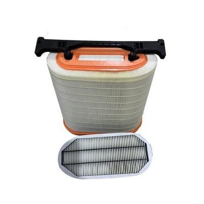 China DZ96259191790 Honeycomb Air Filter for Heavy Duty Trucks 350mm Fiberglass Element for sale