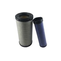 China Wheel Loader Air Filter Element P828889 164.5mm OD 91mm ID for HYDWELL 110-6326 AT171853 for sale