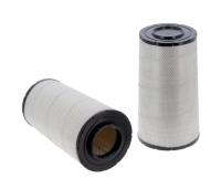 China Fiberglass Air Filter 3827589 241x241x449mm for Excavator Truck Engine Heavy Duty for sale