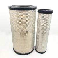 China Excavator Engine Diesel Air Filter 282x510mm 2.5kg Replacement 60207264 60207265 for sale