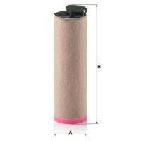 China Excavator Engine Air Filter CF610 115x115x387mm Replacement for P782107 2567903 for sale