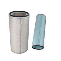 China 4240294 4240295 Filter Paper Air Filter Kit 307x622mm for Excavator Engines P127308 P127309 for sale