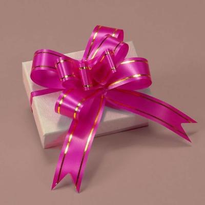 China Colorful and Beautiful 18mm Butterfly pull bows with gold line / pull string bow for sale