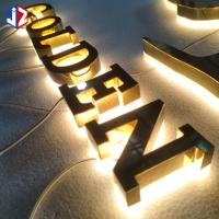 China Stainless Structure LED Backlit Signage Waterproof Illuminated Signage Letters for sale