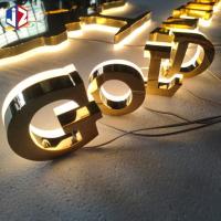 China Stainless Structure LED Backlit Signage Waterproof Illuminated Signage Letters for sale