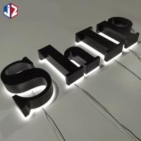China Waterproof LED Backlit Signage Acrylic Black Titanium For Logo for sale