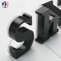 China Waterproof LED Backlit Signage Acrylic Black Titanium For Logo for sale