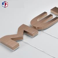 China AC 100V-240V Backlit Stainless Steel Letters 3D Illuminated Signage for sale