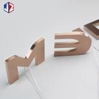 China AC 100V-240V Backlit Stainless Steel Letters 3D Illuminated Signage for sale
