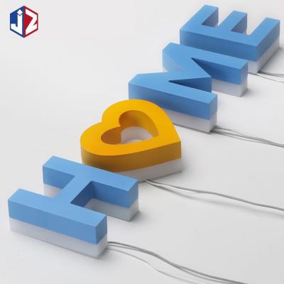 China Luminous LED Channel Letter Signs Front Stainless Steel Back Acrylic for sale