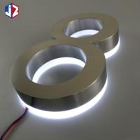 China Wall Mounted LED Backlit Sign Board Stainless Steel LED Channel Letters Sign for sale