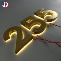 China Wall Mounted LED Backlit Sign Board Stainless Steel LED Channel Letters Sign for sale