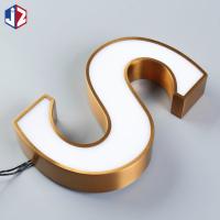 China Outdoor Advertising Front Lit Signage Anti Rust 3D Metal Signs for sale