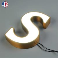 China Outdoor Advertising Front Lit Signage Anti Rust 3D Metal Signs for sale
