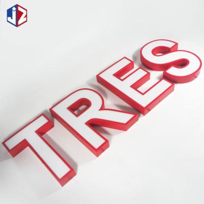 China 12V Shop Front Lit Signage Stainless Steel LED Channel Letters for sale