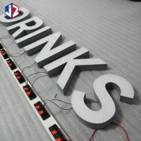 China Outdoor Storefront 3D Business Acrylic Signs Illuminated LED Front Lit Letters for sale
