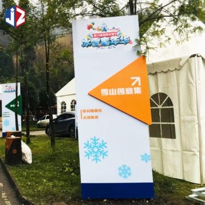 China Scenic Spot Exterior Directional Wayfinding Signs With LED Modules Light Source for sale